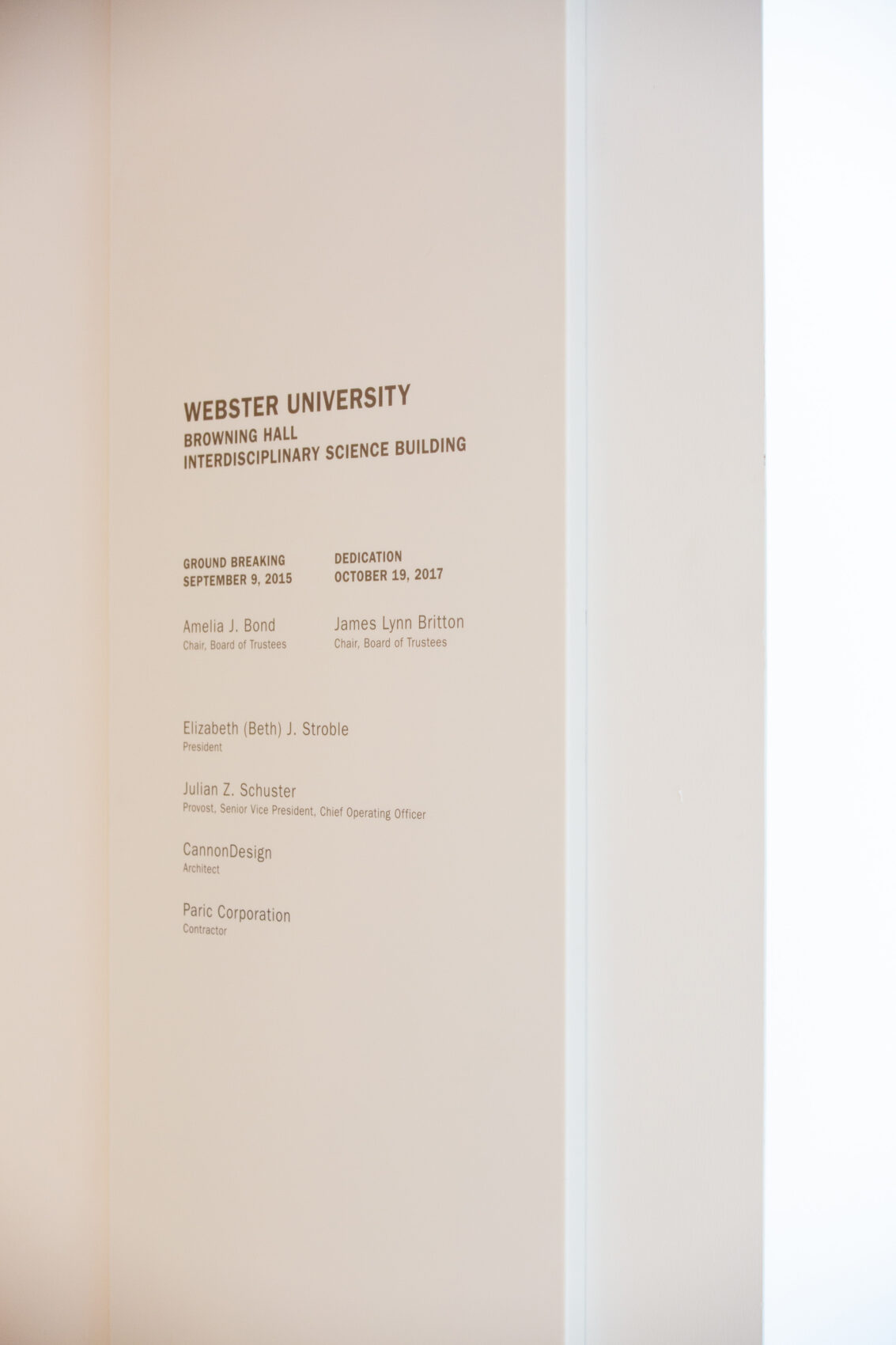 Webster University Browning Hall - Kuhlmann Leavitt